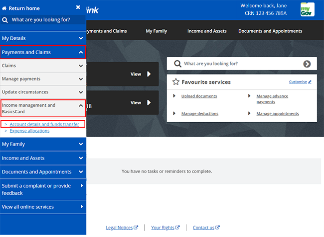 Centrelink online account help - Manage your Income Management account ...