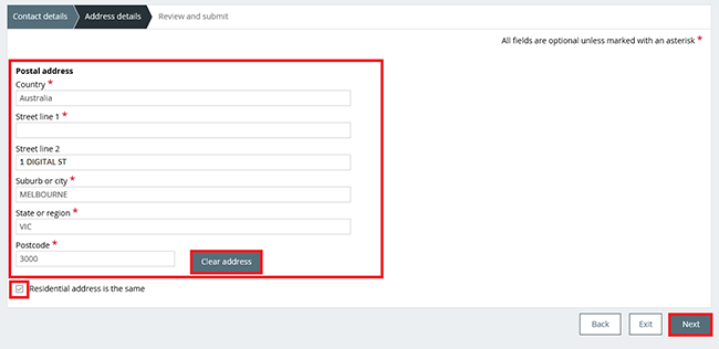 Child Support online account help - Update contact details - Services ...