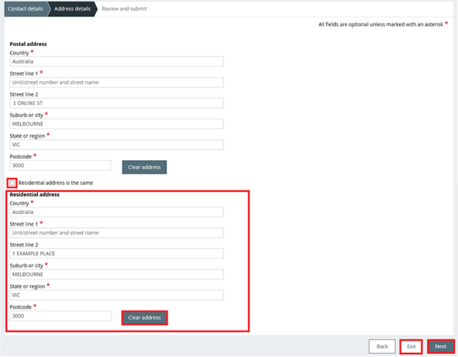 Child Support online account help - Update contact details - Services ...
