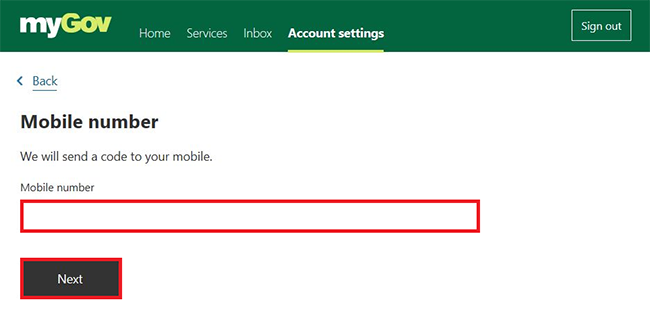 myGov help - Set up the myGov Code Generator app - Services Australia