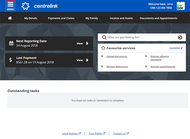 Centrelink online account help - Update your paid work details for ...