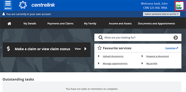 Centrelink online account help - Claim a payment online - Services ...