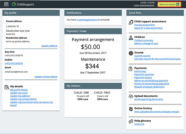 Child Support online account help - Extend child support for child ...