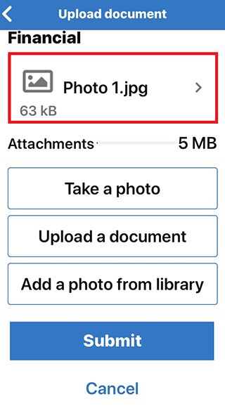 Express Plus Centrelink mobile app help - Upload documents - Services ...