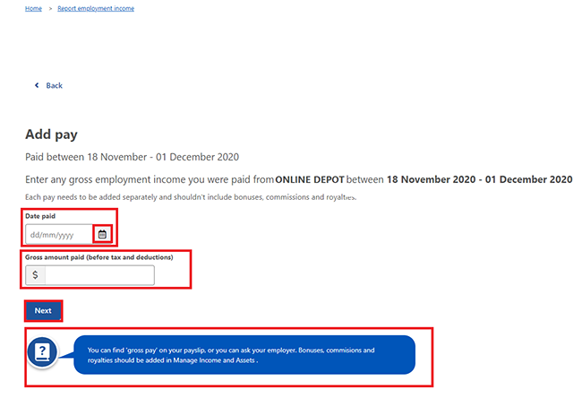 Centrelink online account help - Report employment income - Carers ...