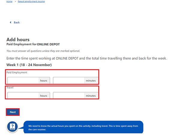 Centrelink online account help - Report employment income - Carers ...
