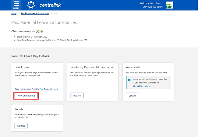 Centrelink Online Account Help Connect Flexible Paid Parental Leave Days Services Australia centrelink-online-account-help-connect-flexible-paid-parental-leave-days-services-australia