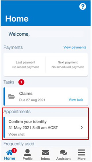 Express Plus Centrelink mobile app help - How to use video chat for ...