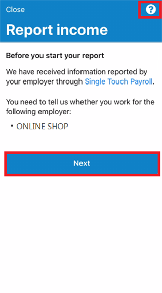 Express Plus Centrelink mobile app help - Report employment income ...