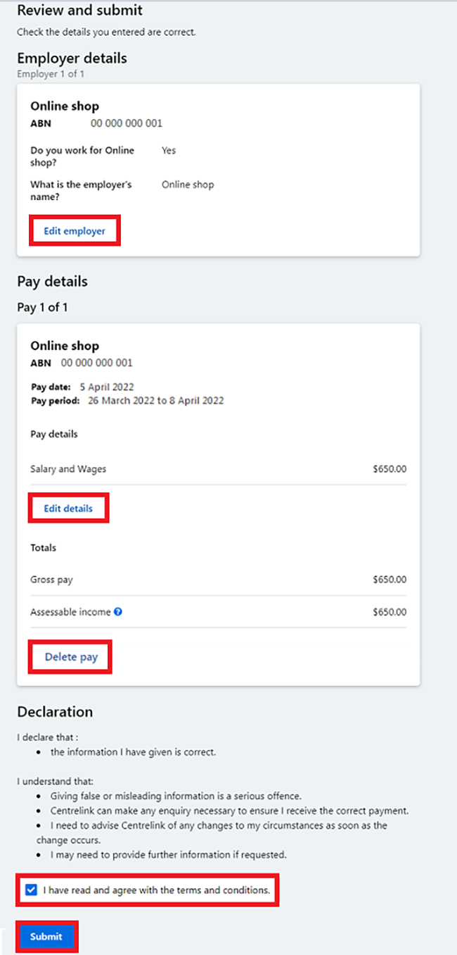 Centrelink online account help - Report employment income - Carers ...