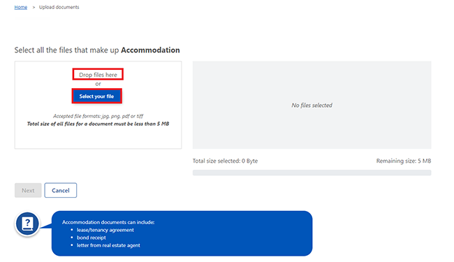 Centrelink online account help - Upload documents - Services Australia