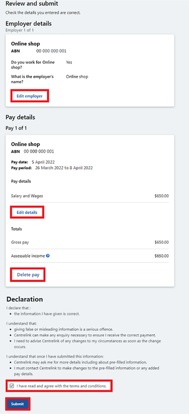 Centrelink online account help - Report employment income - Carers ...