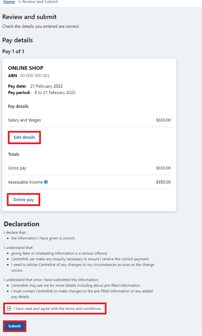 Centrelink online account help - Report employment income - Services ...