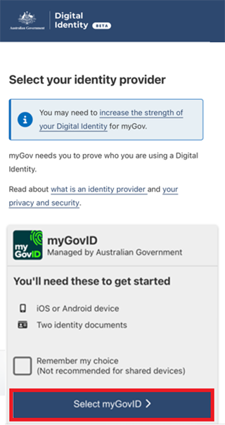 Express Plus Centrelink mobile app help - Set up app - Services Australia