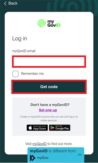 Express Plus Centrelink mobile app help - Set up app - Services Australia